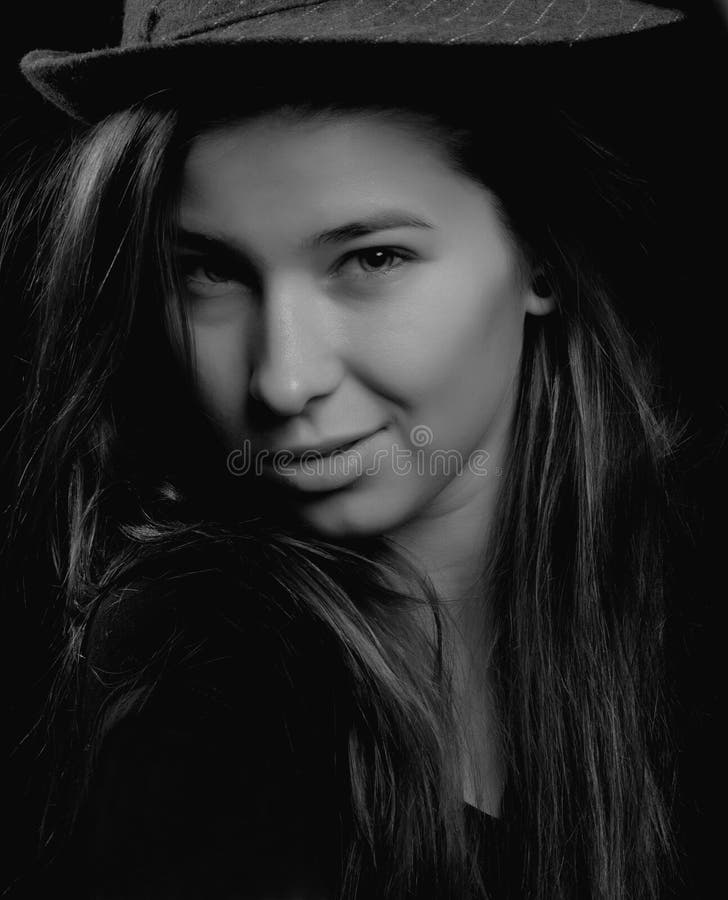 Portrait of a sensual girl stock image. Image of attractive - 18723265