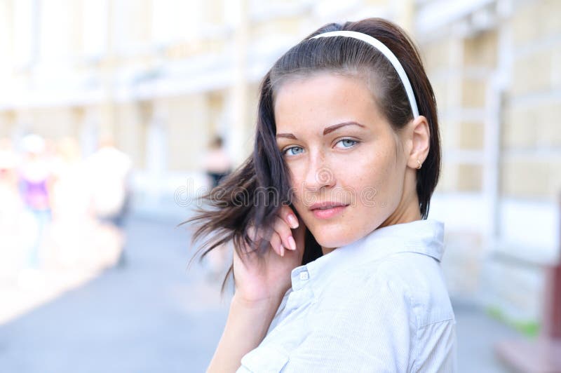 Sensual Woman is Looking Back Stock Image - Image of flirting, camera ...