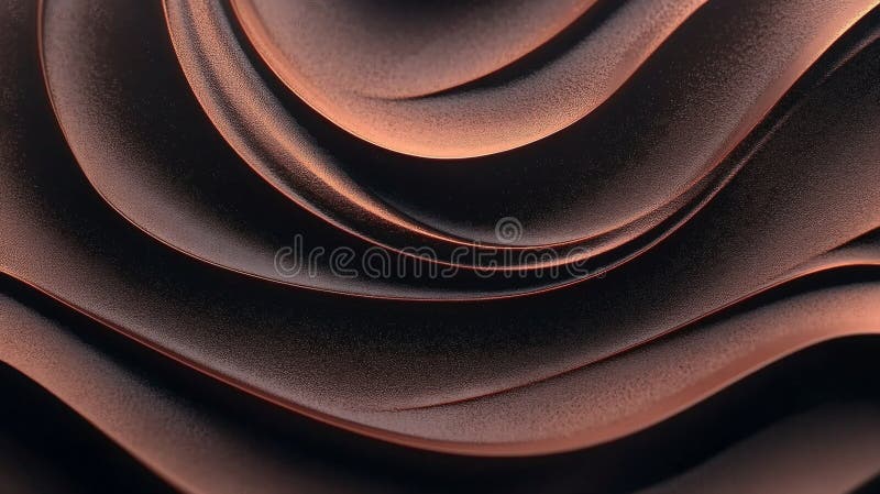 Sensuous Chocolate Waves a Luxurious Abstract Background with a Rich, Textured Feel. Stock ...