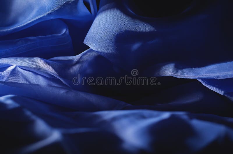 Sensuous Smooth blue Satin stock photo. Image of shine - 106601512