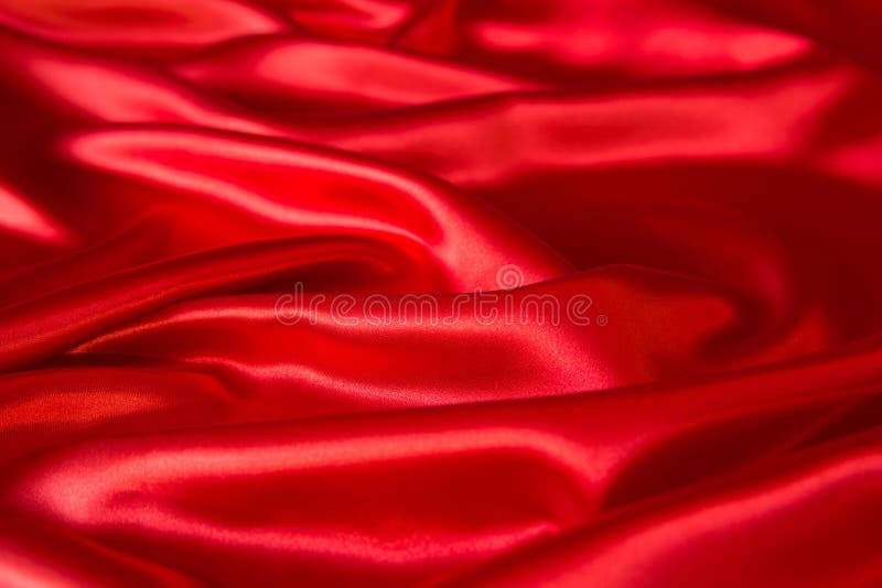 Sensuous Smooth Red Satin stock image. Image of luxury - 65866189