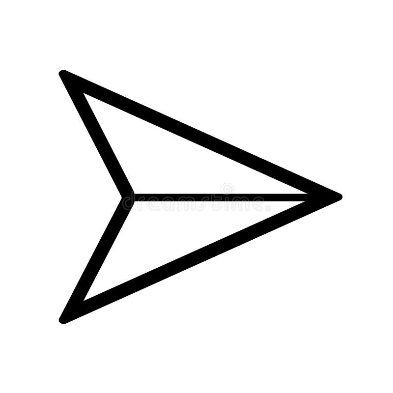 Email Icon on White Background. Contacts Message Send Letter Sign ...