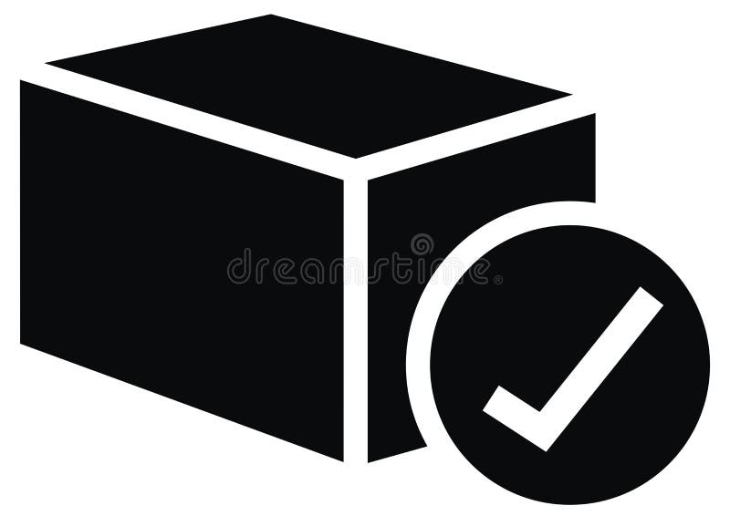 Sent Shipment, Web Vector Icon, Back Silhouette Stock Illustration ...
