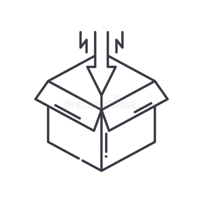 Sent To You Icon, Linear Isolated Illustration, Thin Line Vector, Web ...