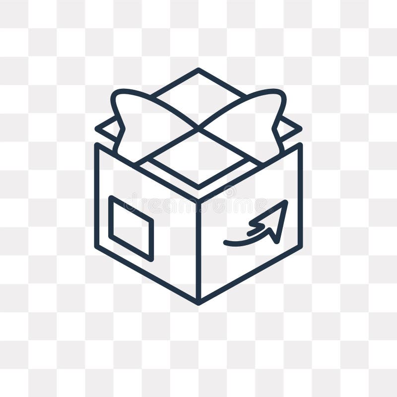 Linear Sent Icon from Geometric Figure Outline Collection. Thin Line ...