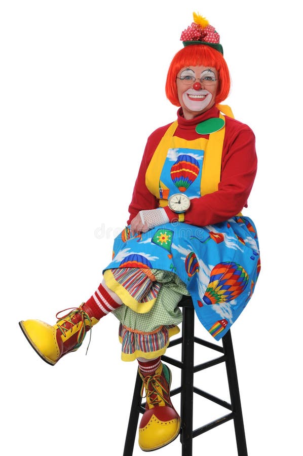 Payaso Sentado imagen de archivo. Imagen de cierre, americano - 5283765
