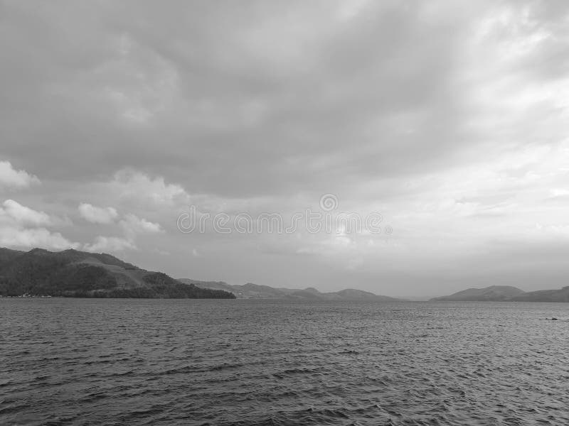 Sentani Lake at Jayapura Indonesia Stock Photo - Image of cloud, ocean ...