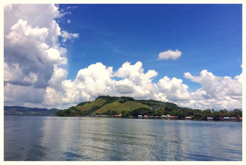 Sentani Lake at Papua stock image. Image of papua, sentani - 92630237