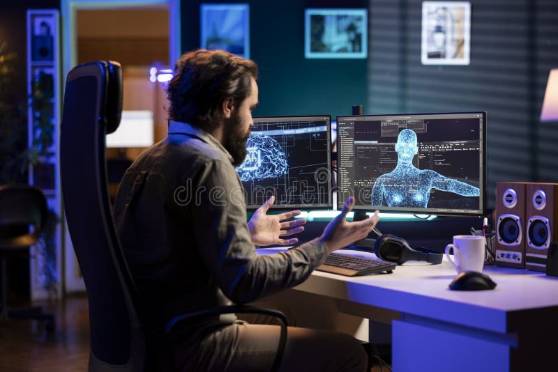 Sentient AI Gains Humanoid Form Inside PC, Talking with Confused ...