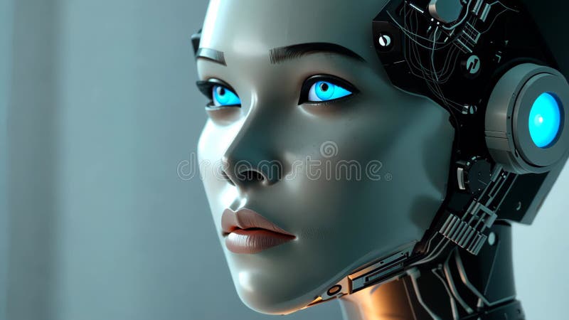 Sentient Being Concept Depicted in an Artificial Intelligence Portrait ...