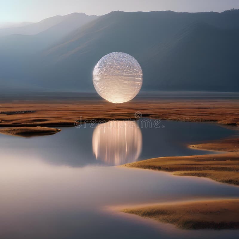 A Sentient, Crystalline Entity Floating in the Void, Emitting ...