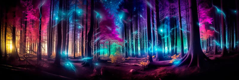 Sentient Forest Where the Trees Communicate through Patterns of Light ...