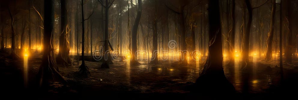 Sentient Forest Where the Trees Communicate through Patterns of Light ...