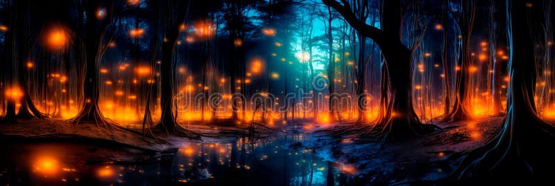 Sentient Forest Where the Trees Communicate through Patterns of Light ...