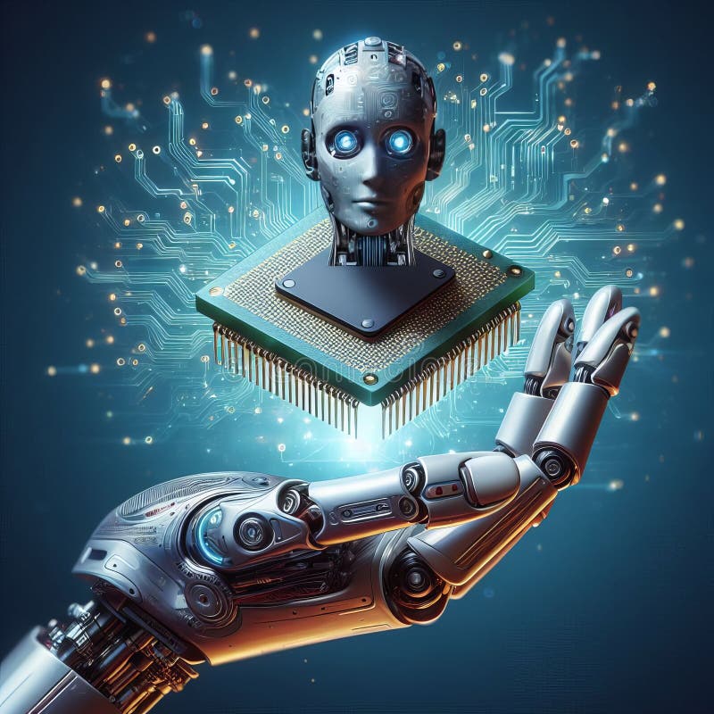 Sentient Technology: AI Evolution Stock Photo - Image of robotics ...