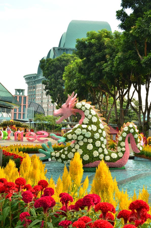 Sentosa Flowers 2012 Entrance Editorial Photography - Image of roof ...