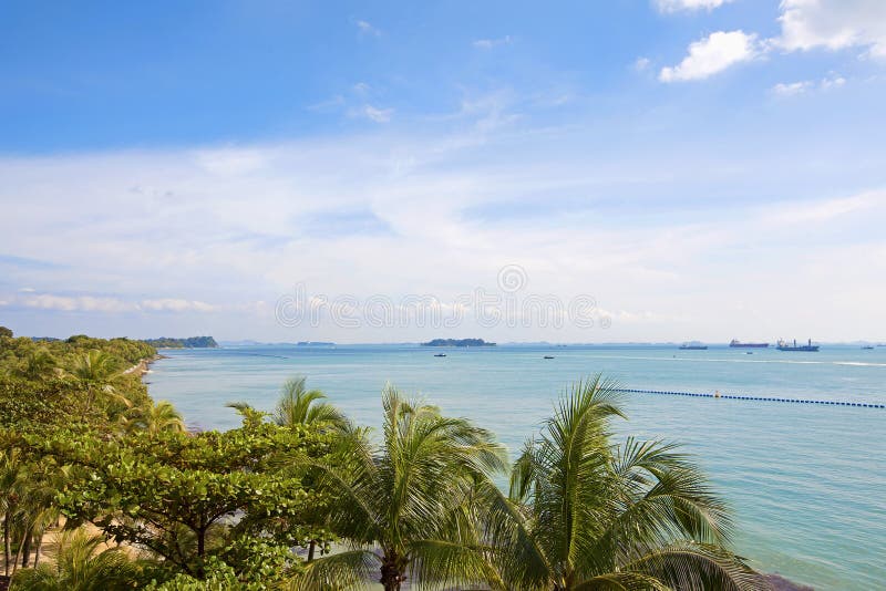 Sentosa Island stock photo. Image of green, clear, coast - 29170184