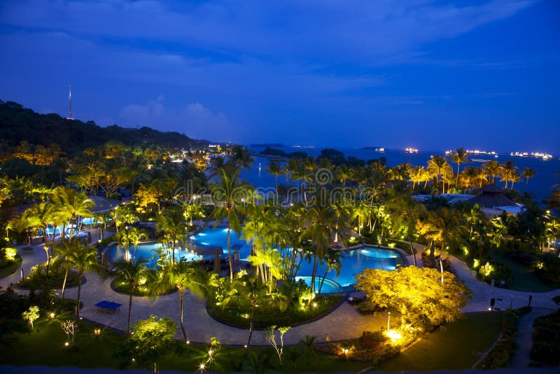 View of Sentosa Island, Singapore Editorial Stock Image - Image of ...