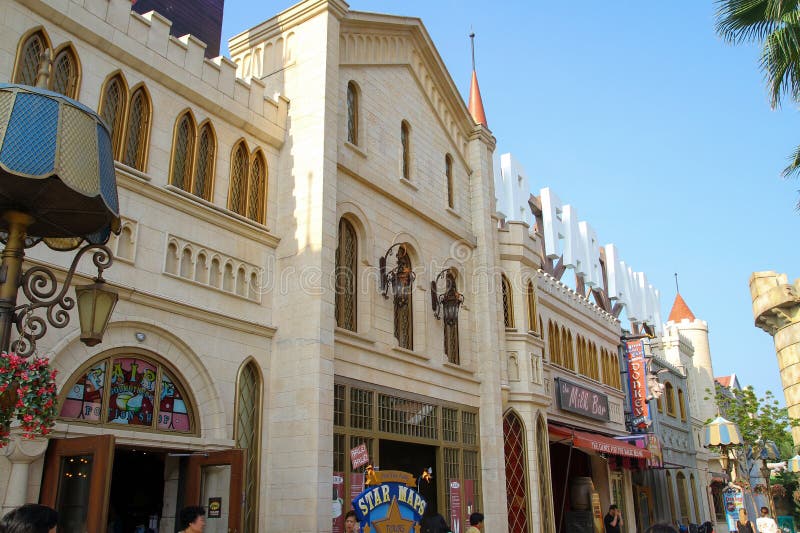 Sentosa,Singapore-APRIL 12,2016:the Beautiful Building in Side at ...