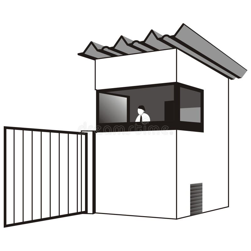 Sentry box stock vector. Illustration of house, sentry - 3289242