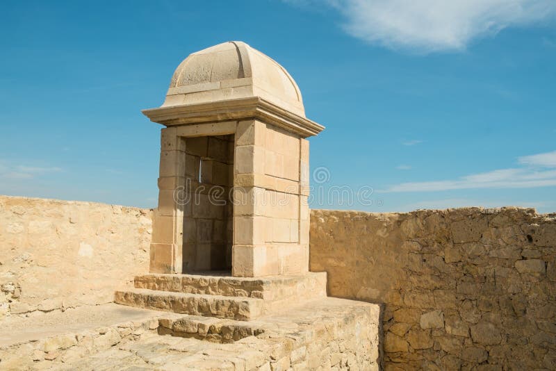 Sentry box stock photo. Image of medieval, blanca, heritage - 67295080