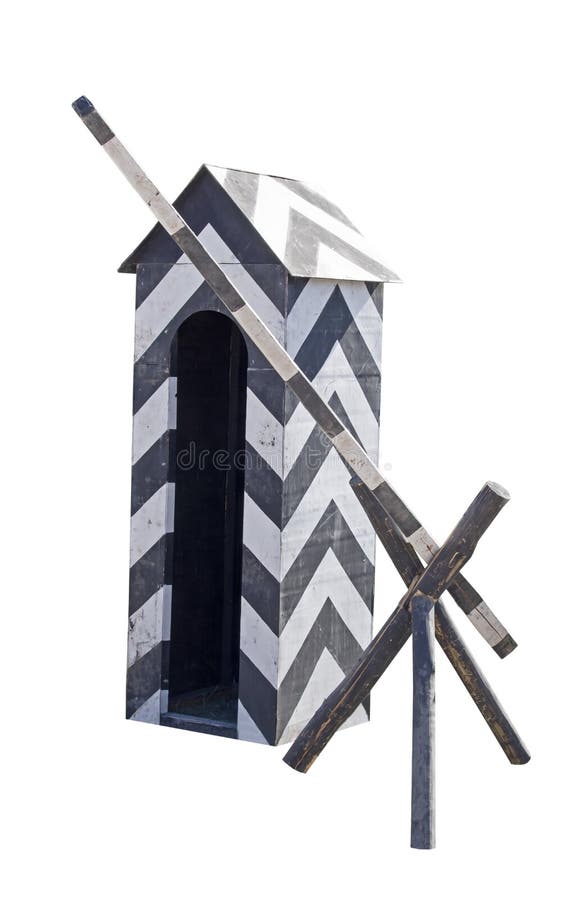 Sentry box, reconstruction stock photo. Image of security - 103016194