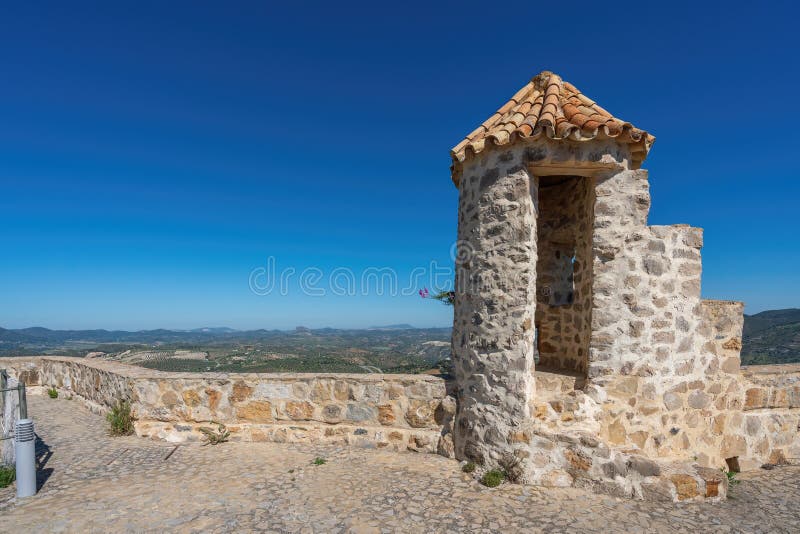 Sentry Box on the Walls of Olvera Castle - Olvera, Andalusia, Spain ...