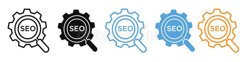 SEO Adjustment and Website Ranking Icon for Digital Marketing Success ...