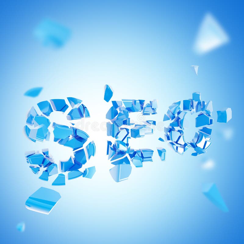 SEO Breakthrough Abstract Composition Stock Illustration - Illustration ...