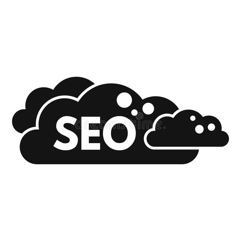 Seo Cloud Data Icon Simple Vector. Rank Data Stock Vector ...