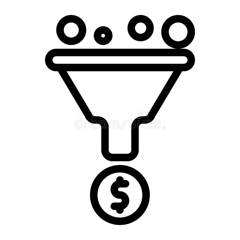 Seo Conversion Icon, Outline Black Style Stock Illustration ...