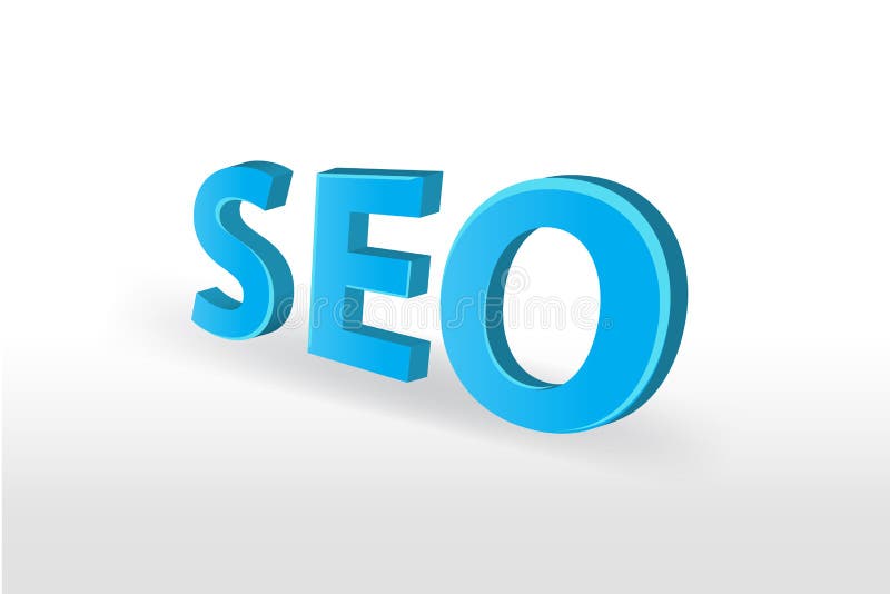 SEO 3d word vector design stock vector. Illustration of corporate ...