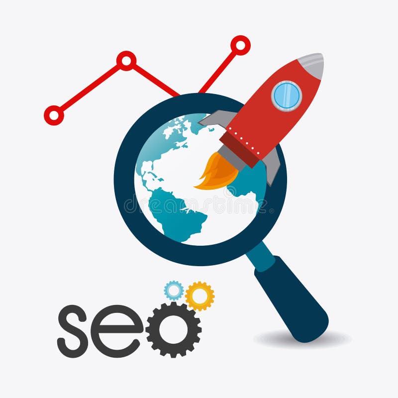 SEO design. stock illustration. Illustration of marketing - 62261373