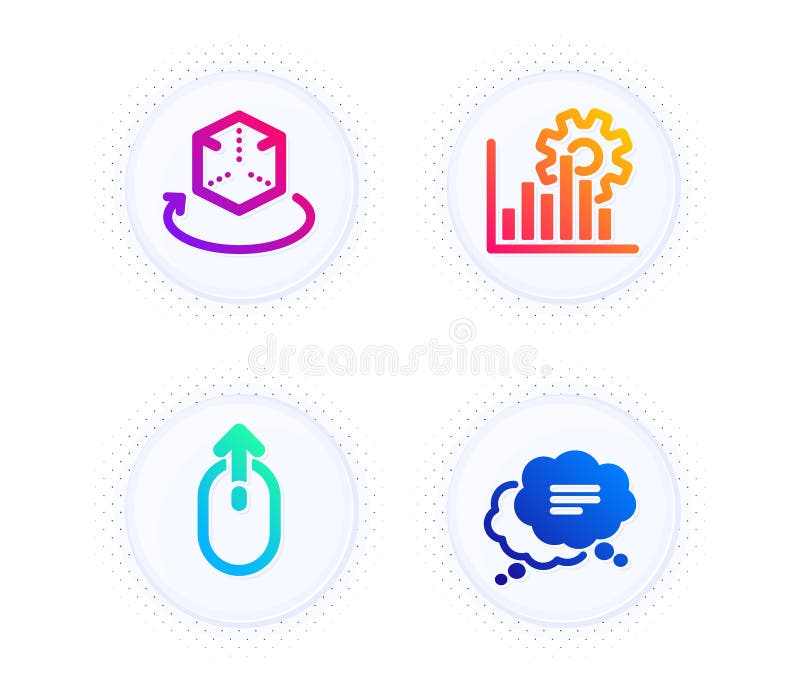 Seo Graph, Swipe Up and Augmented Reality Icons Set. Text Message Sign ...