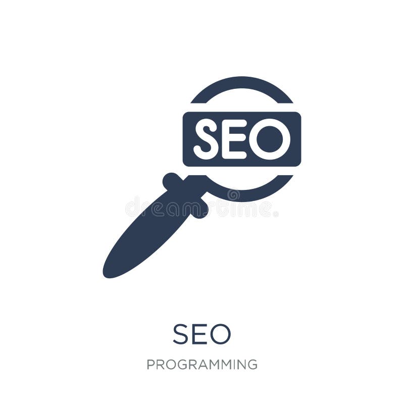 Seo Icon. Trendy Flat Vector Seo Icon on White Background from P Stock ...