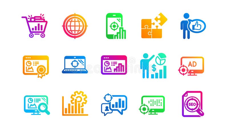 Seo Icons. Increase Sales, Business Strategy and Search Optimization ...