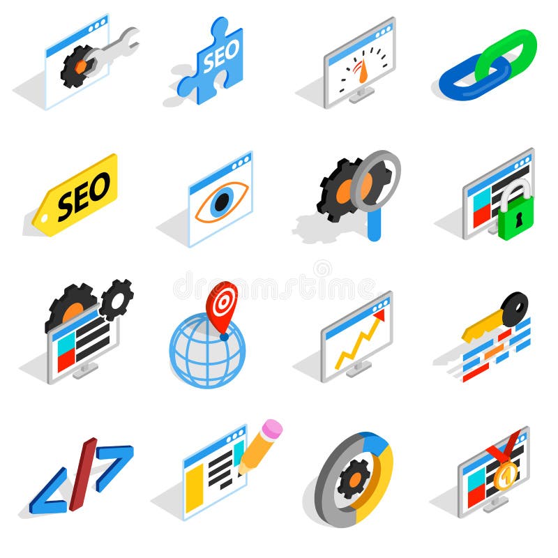 3d seo plan flowchart stock illustration. Illustration of internet ...