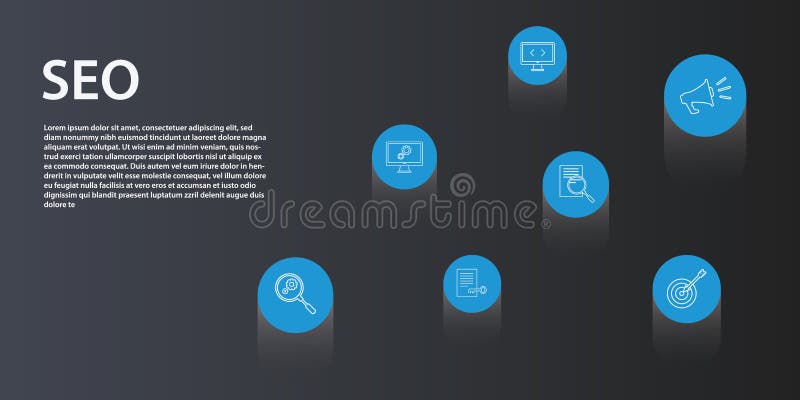 Seo Infographics Vector Design. Timeline Concept Include Search ...