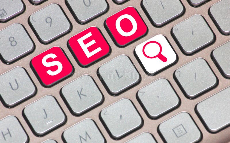 SEO on Keyboard Search Key Internet Stock Image - Image of internet ...