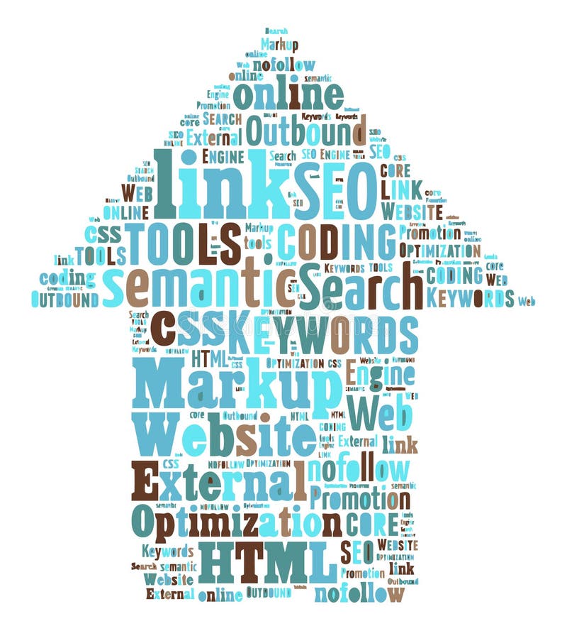 SEO Keywords Tag Cloud - Vector Illustration Stock Vector - Illustration of link, vector: 281257933