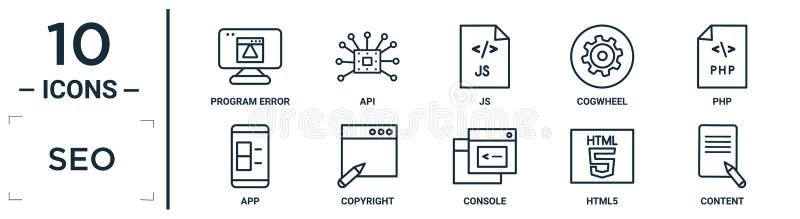 Program Error Icon in Filled, Thin Line, Outline and Stroke Style ...