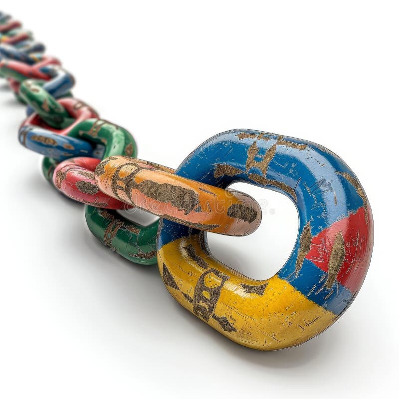 SEO Link Chain a Chain with SEO Written on One of the Links Stock ...