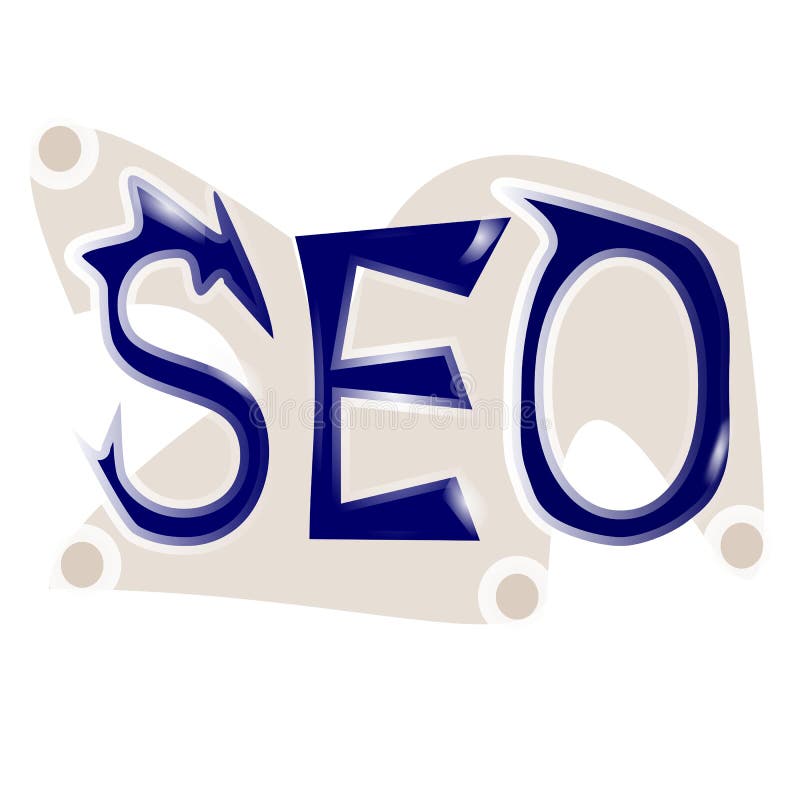 SEO logo stock illustration. Illustration of blue, engine - 27858973