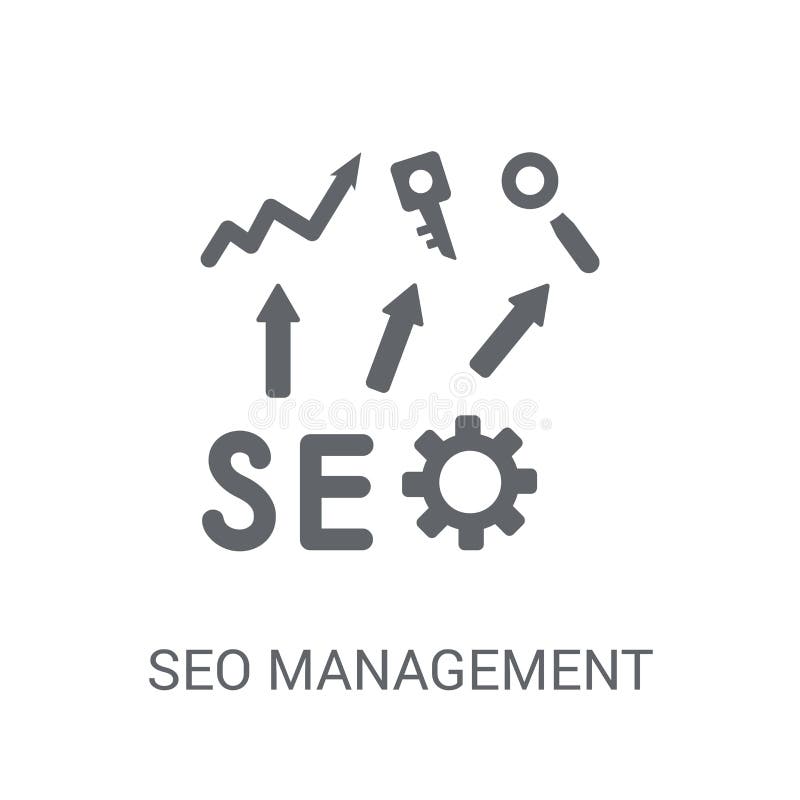 Seo Management Icon. Trendy Seo Management Logo Concept on White Stock ...
