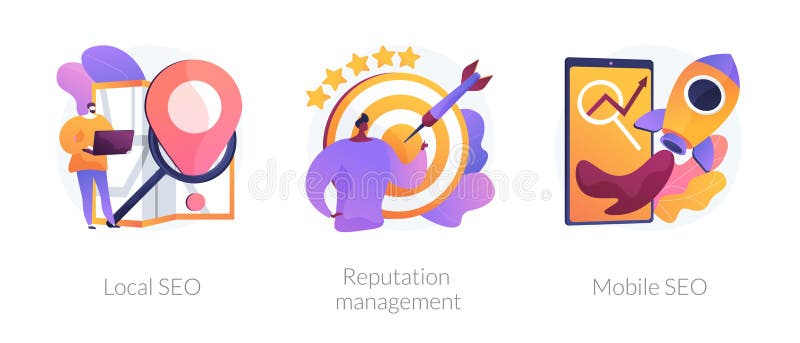 SEO Management Vector Concept Metaphors. Stock Vector - Illustration of ...