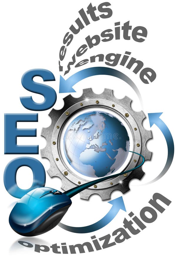 SEO engines strategy stock illustration. Illustration of network - 21061034