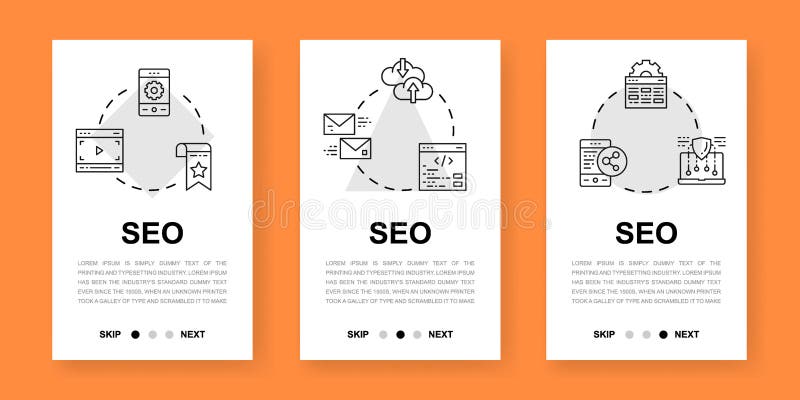 Seo Vertical Banners Stock Illustrations – 88 Seo Vertical Banners ...