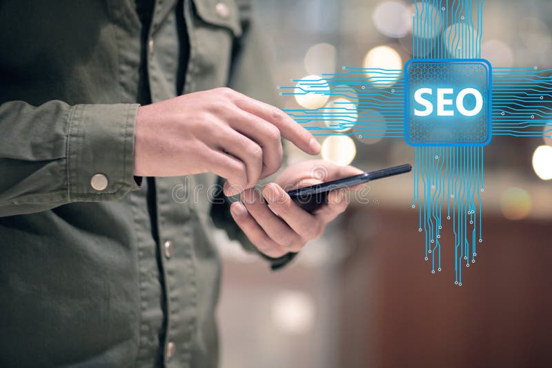 SEO in the motherboard stock image. Image of board, electronic - 266246781