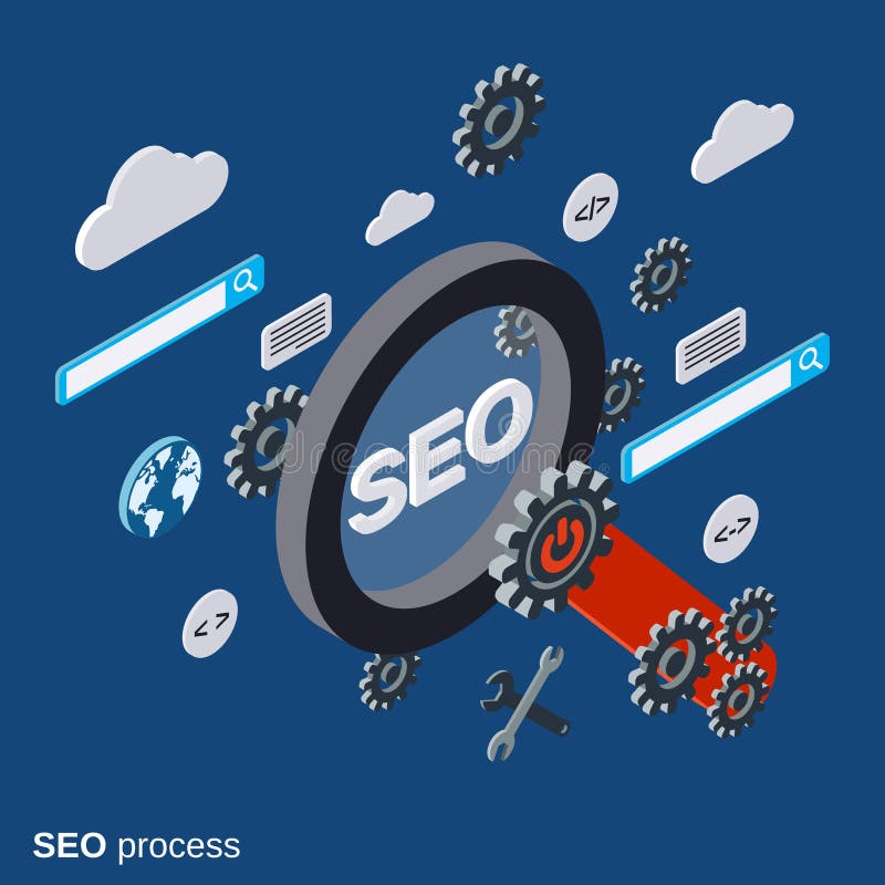 SEO-Optimierung, Informationssuche, Datenanalyse Vektor Konzept Vektor ...