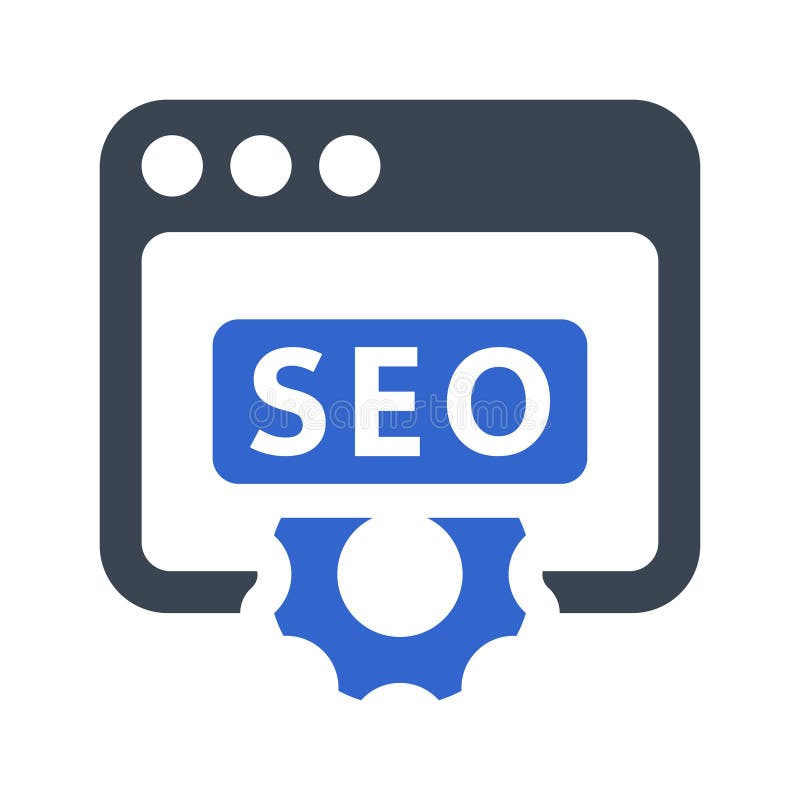 SEO Optimization Icon stock vector. Illustration of setting - 328881642